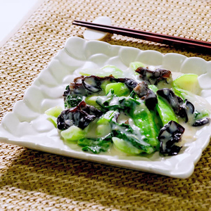 青梗菜と木耳のクリーム煮 | FiNC U [フィンクユー]
